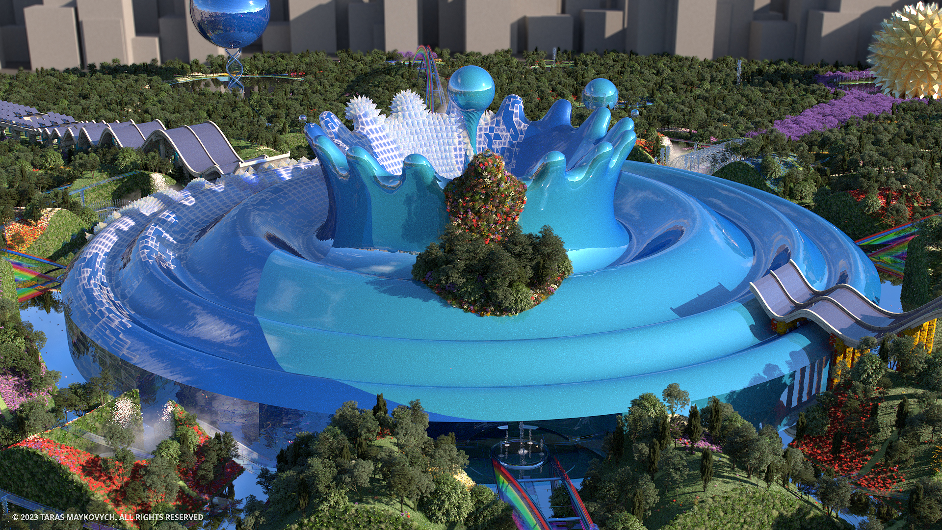 Water Splash Building by Taras3D - Architizer