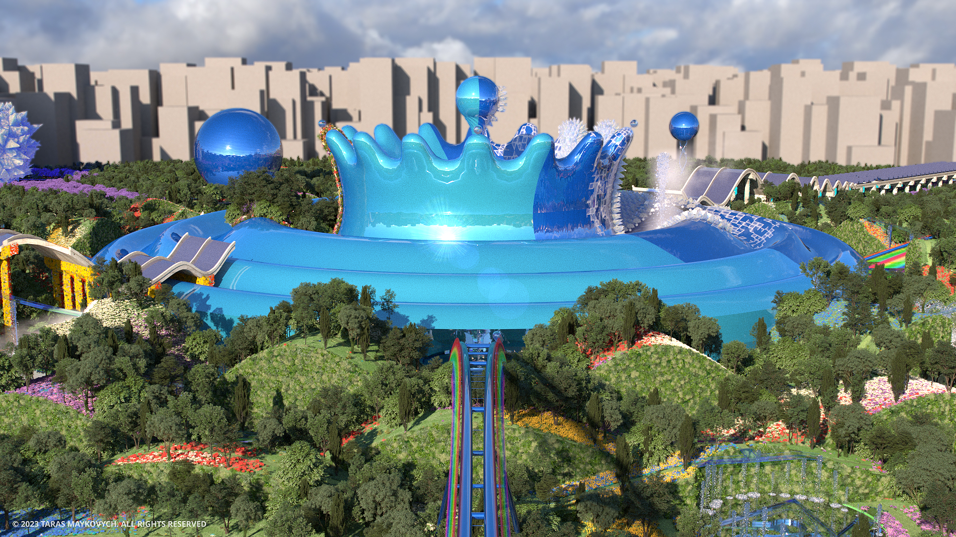 Water Splash Building by Taras3D - Architizer