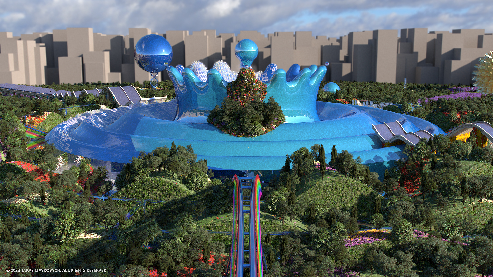 Water Splash Building by Taras3D - Architizer