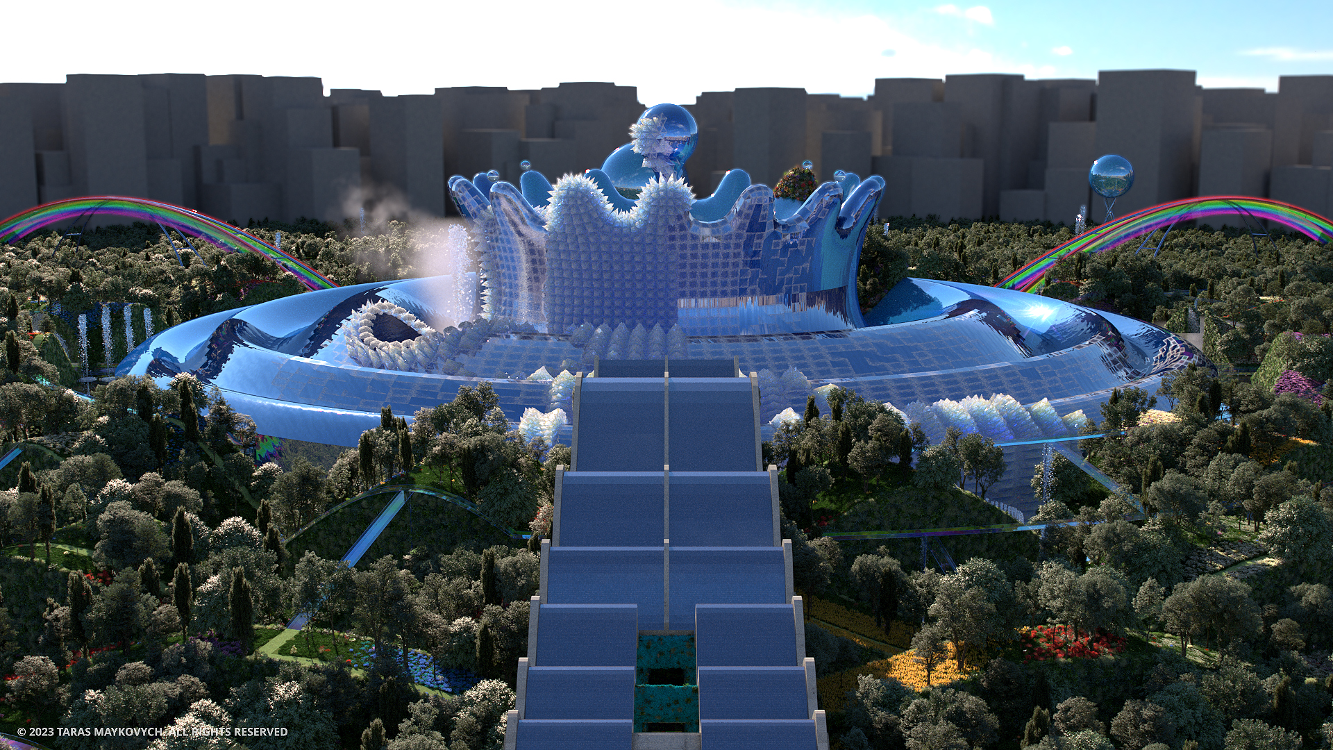 Water Splash Building by Taras3D - Architizer