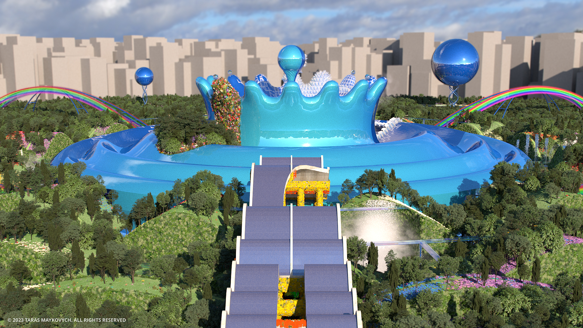 Water Splash Building by Taras3D - Architizer