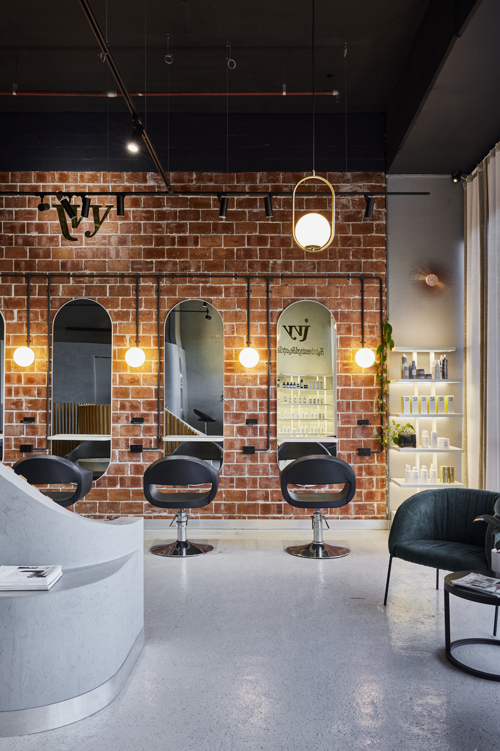 Ivy Hairdressing - Fluid Geometries and Industrial Harmony by Squareone ...