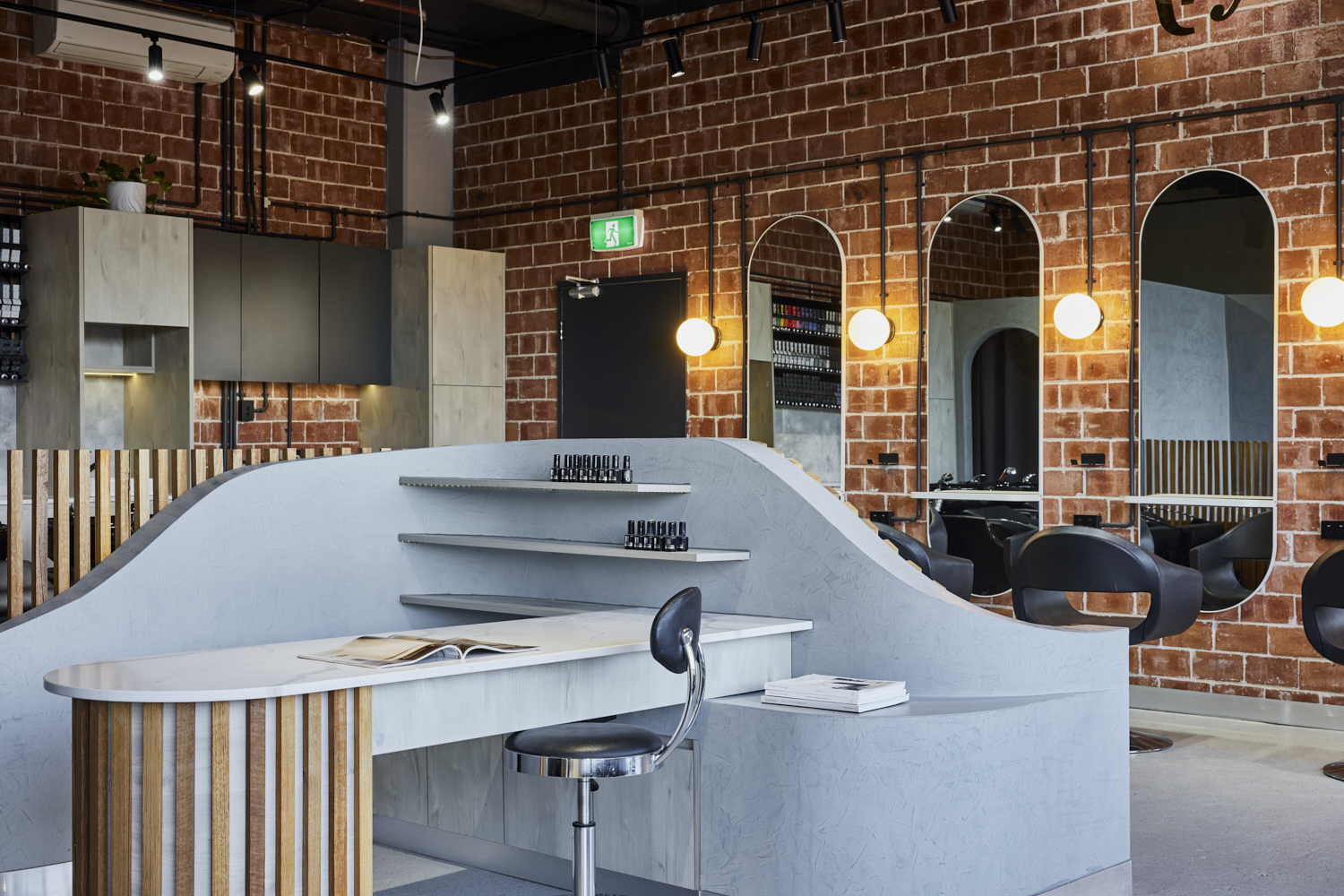 Ivy Hairdressing - Fluid Geometries and Industrial Harmony by Squareone ...