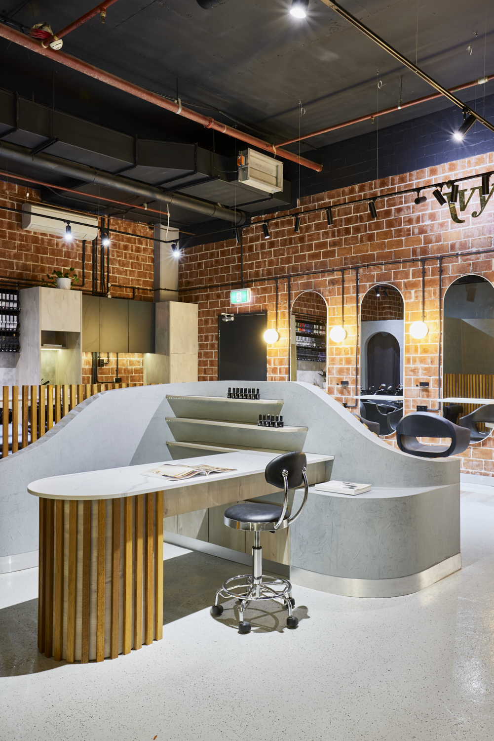 Ivy Hairdressing - Fluid Geometries and Industrial Harmony by Squareone ...