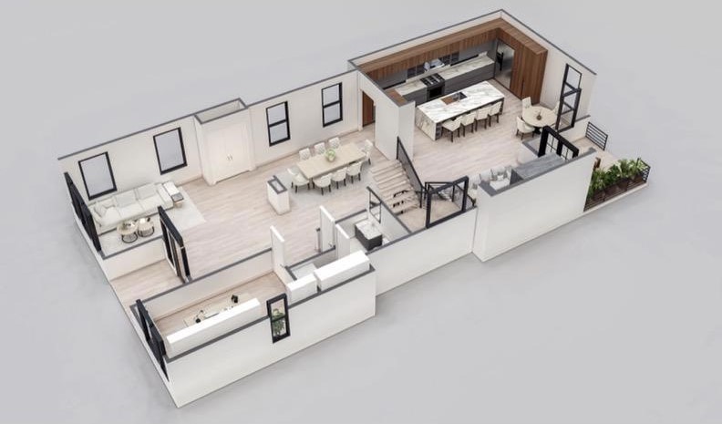 3D Floor Plan Rendering Washington, DC by The 2D3D Floor Plan Company ...