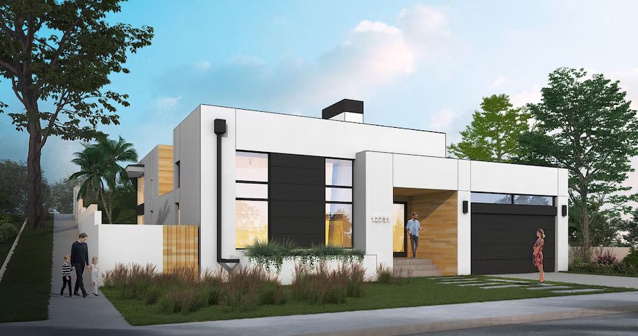 3D Exterior Rendering Los Angeles, California by The 2D3D Floor Plan ...