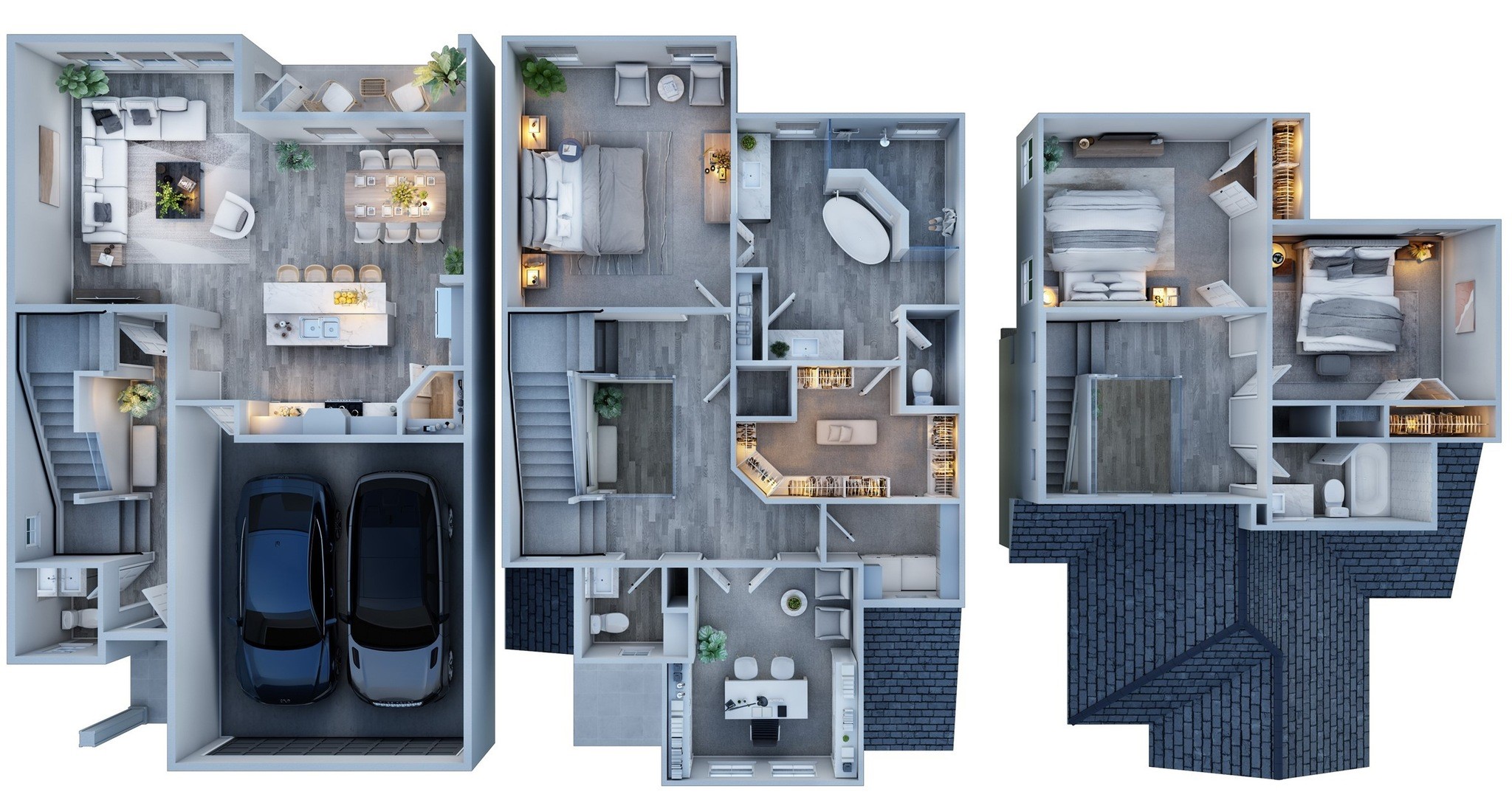 3D Floor Plan Rendering Houston, Texas by The 2D3D Floor Plan Company ...