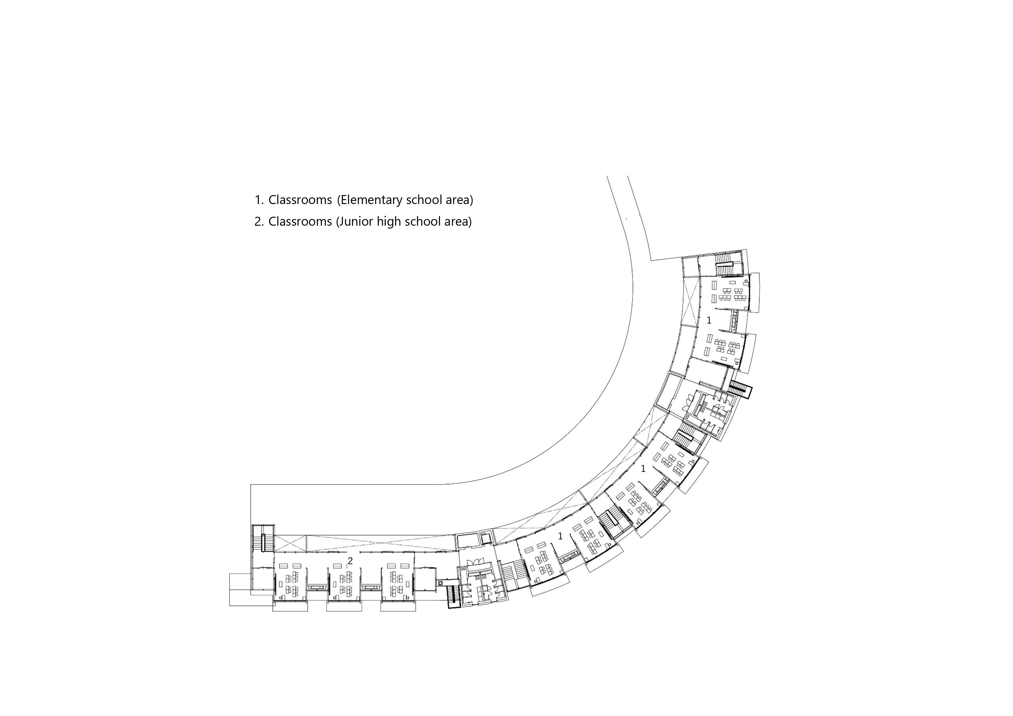 Hitachi City Nakazato Elementary and Junior High School by MIKAMI ...