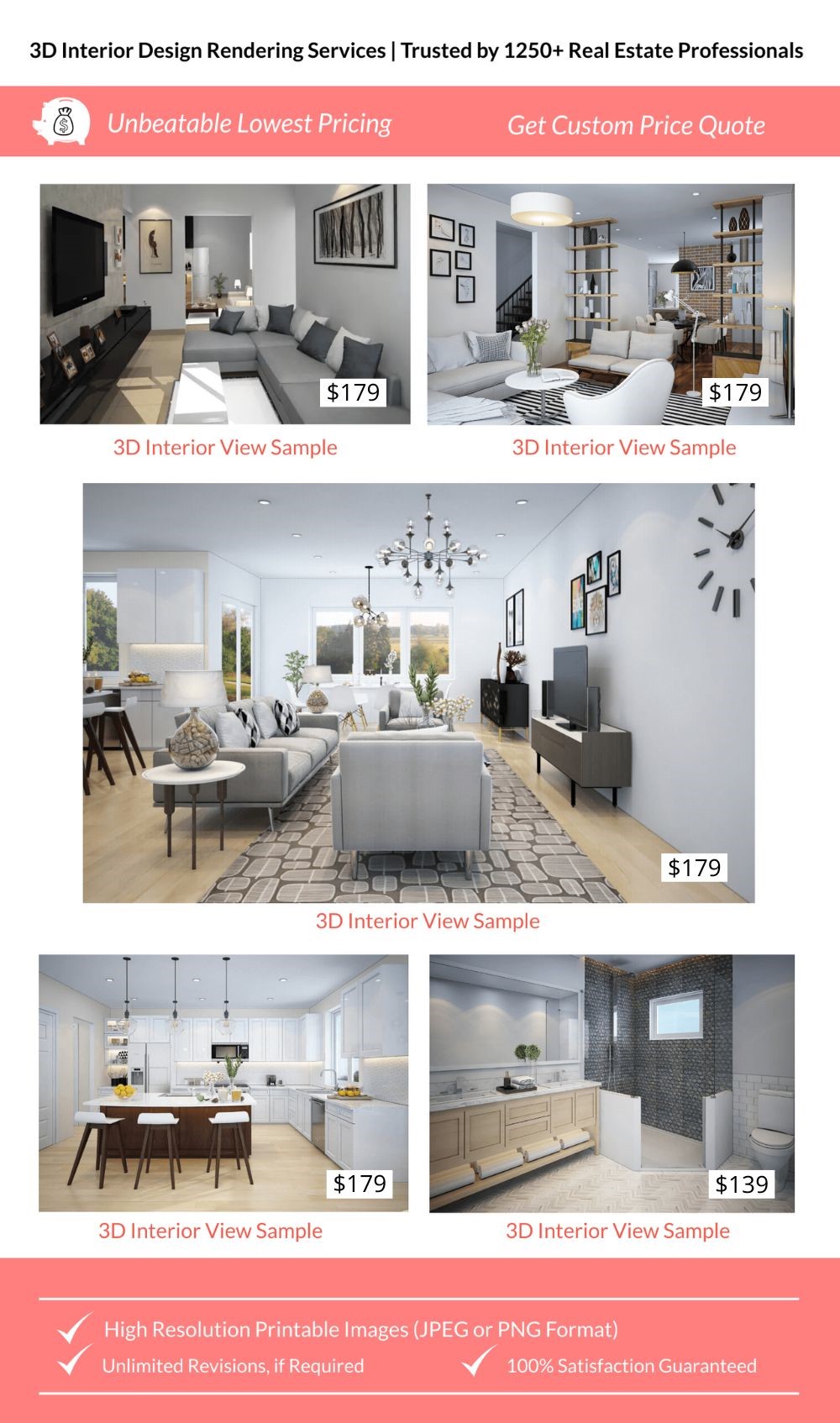 3D Interior Renderings Phoenix, Arizona by The 2D3D Floor Plan Company ...