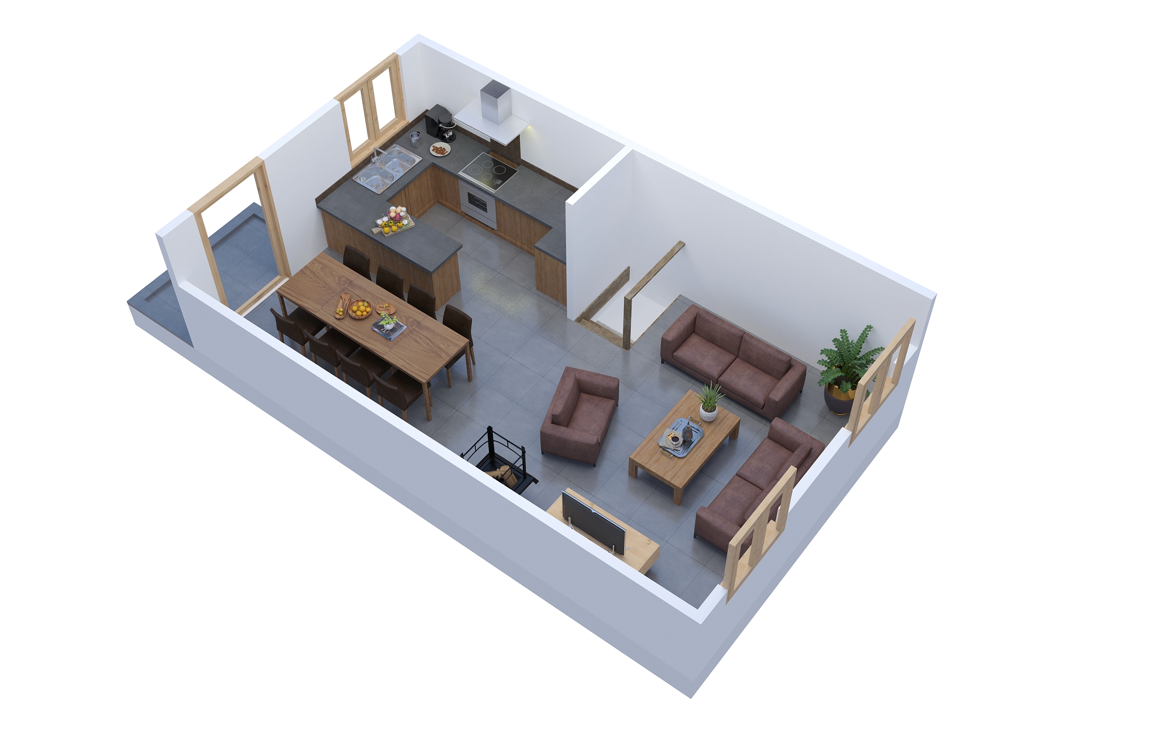 3D Floor Plan Renderings Jacksonville, Florida by The 2D3D Floor Plan ...