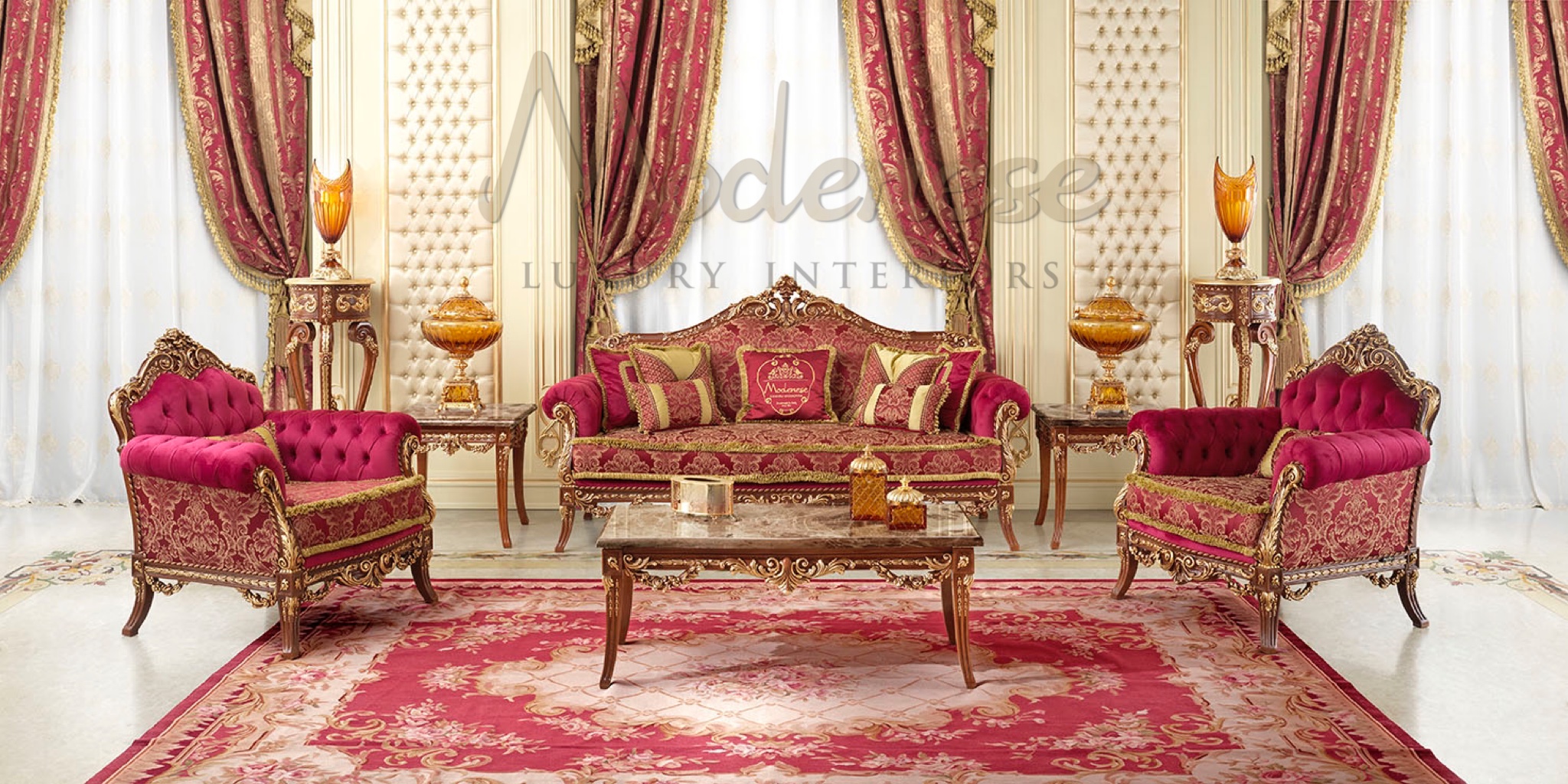 Luxury Red Furniture Collection For Exquisite House by MODENESE Luxury ...