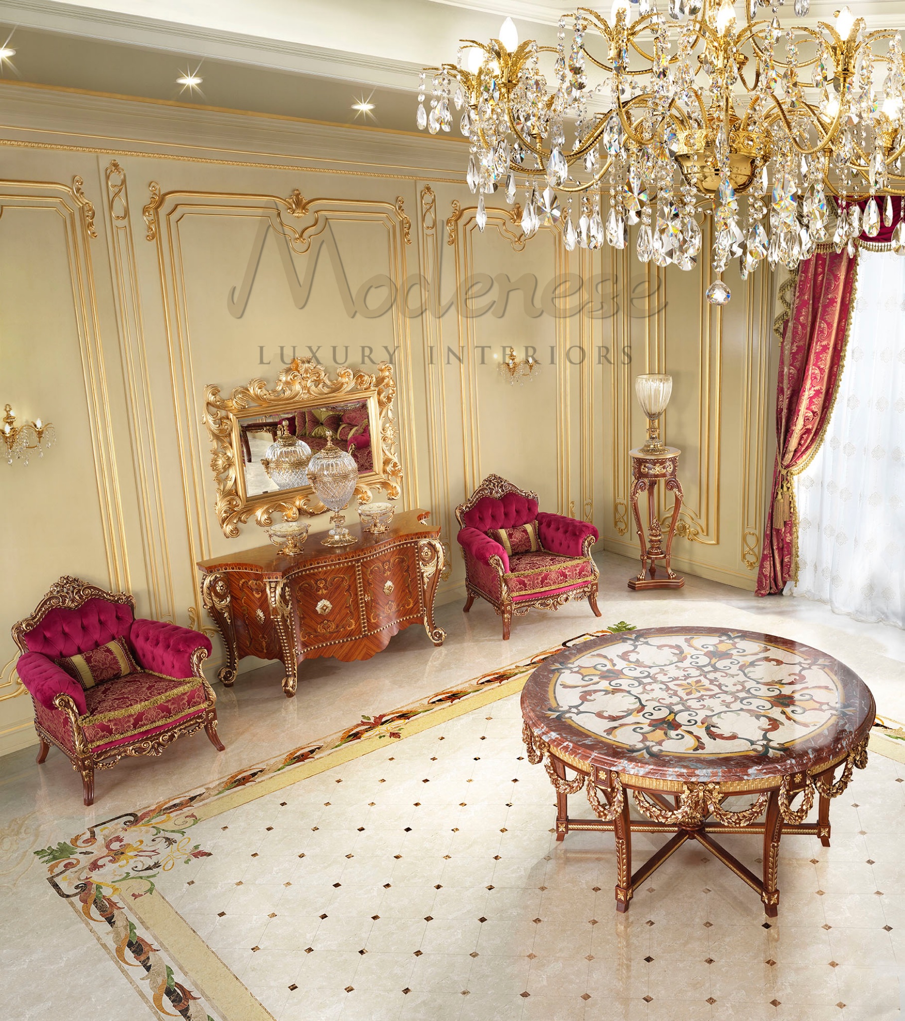 Luxury Red Furniture Collection For Exquisite House by MODENESE Luxury ...