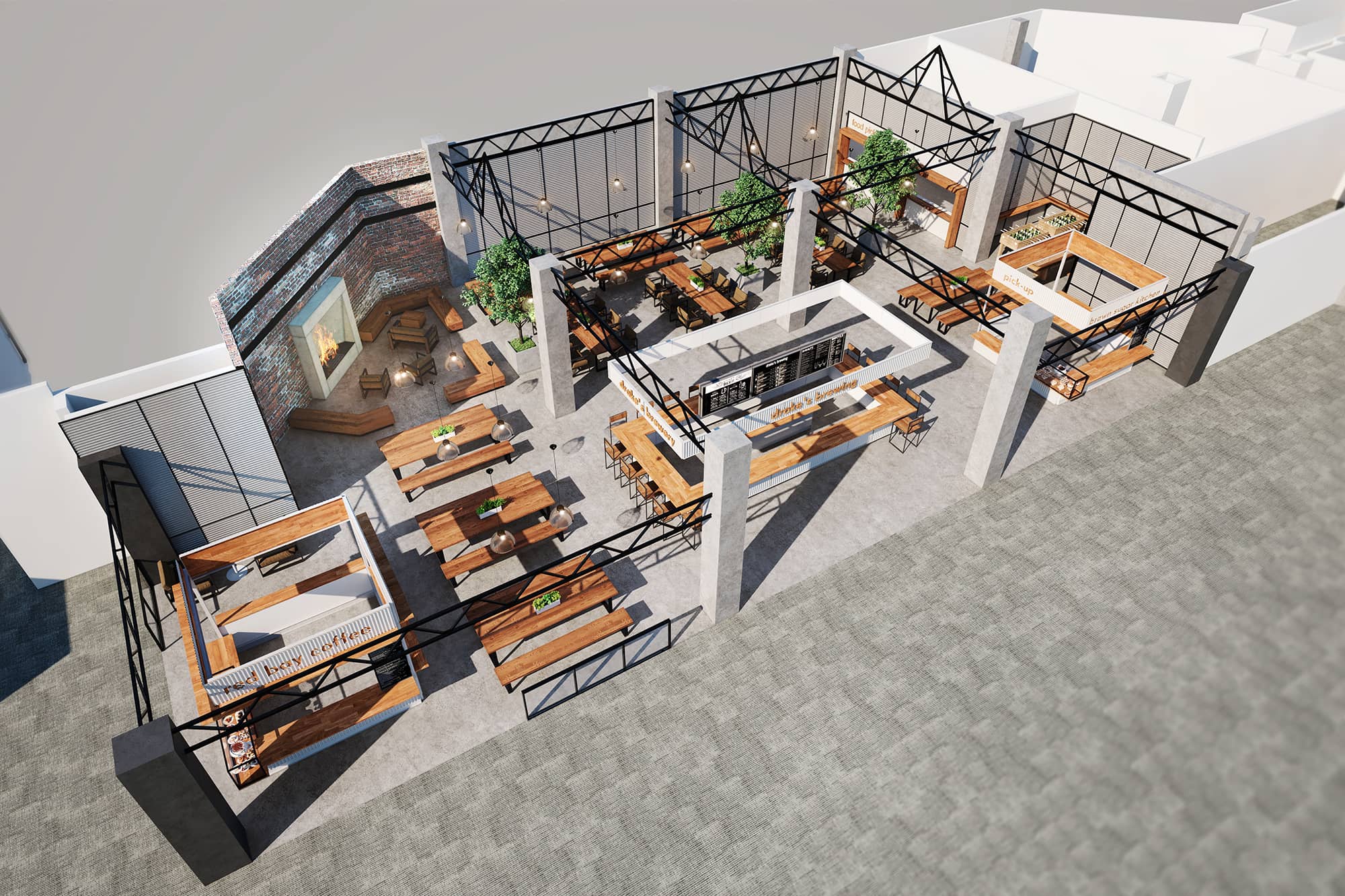 Hangar Food Hall by Martonffy Architecture Studio - Architizer