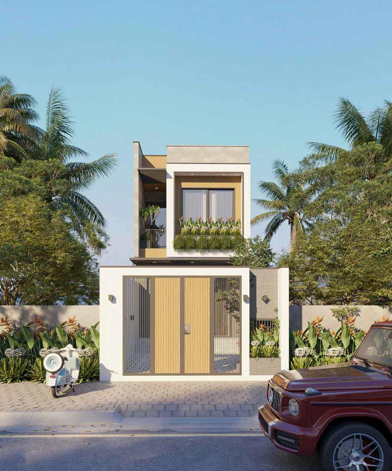 Mẫu thiết kế 4x12 nhà 1 trệt 1 lầu hiện đại đẹp by NEOHouse CTy Thiết ...