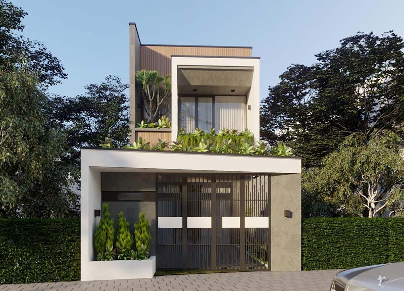 Mẫu thiết kế 4x12 nhà 1 trệt 1 lầu hiện đại đẹp by NEOHouse CTy Thiết ...