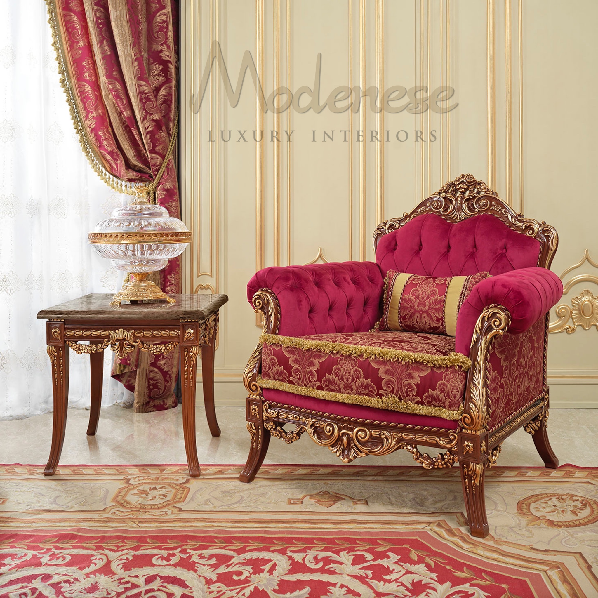 Royal Red Furniture For Luxury Interior by MODENESE Luxury Interiors ...