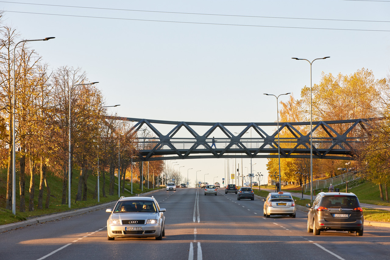 Pedestrian bridge in Jonava by Architekturos linija - Architizer
