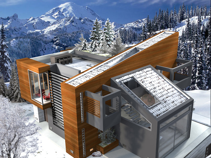 Slope Residence by •Modern Living• by Evelyn A. Kamilaki - Architizer