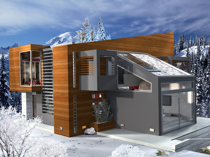 Slope Residence by •Modern Living• by Evelyn A. Kamilaki - Architizer