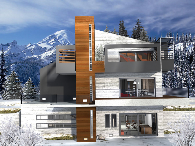 Slope Residence by •Modern Living• by Evelyn A. Kamilaki - Architizer