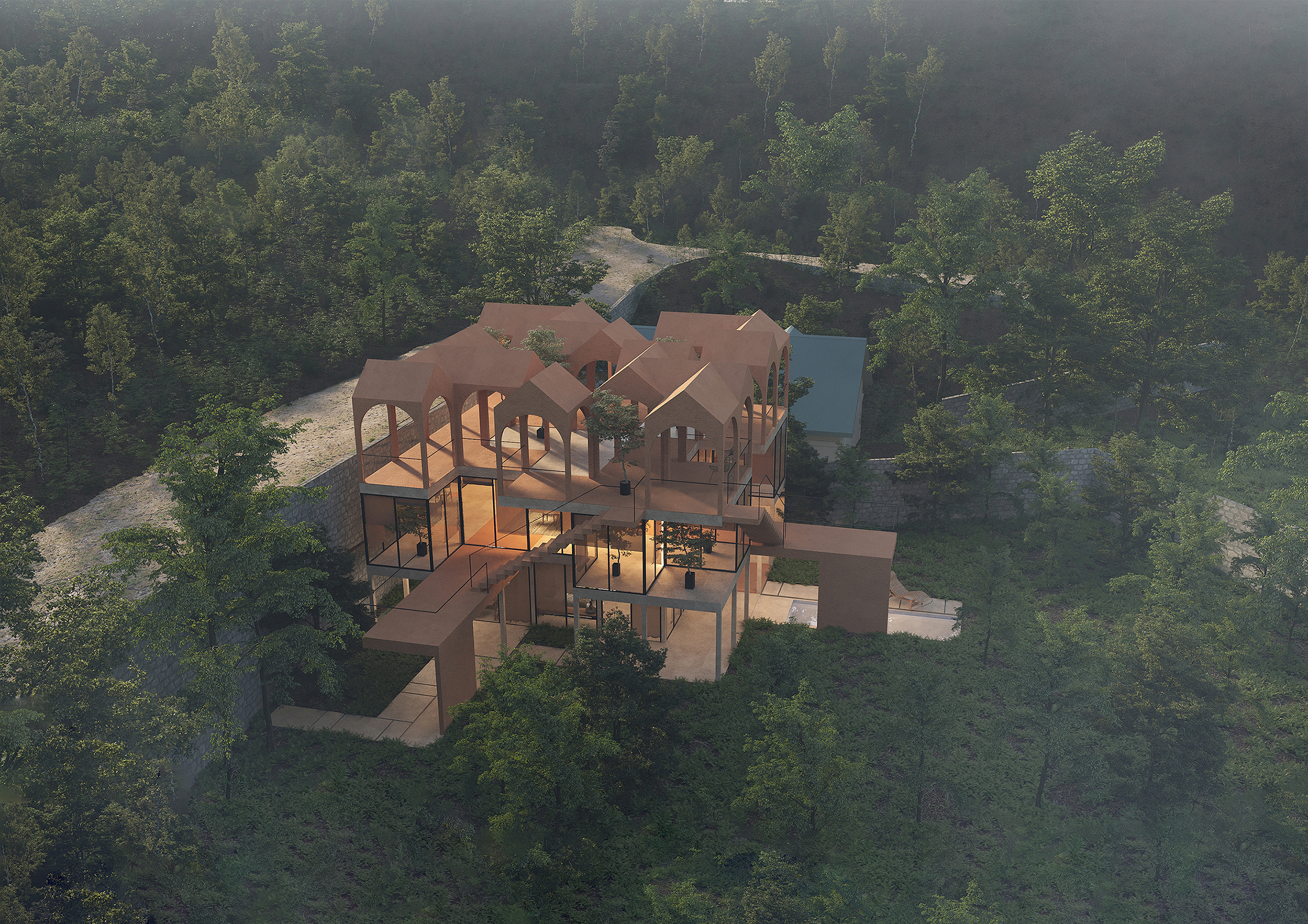 Inverted House by Gelanarchitects - Architizer