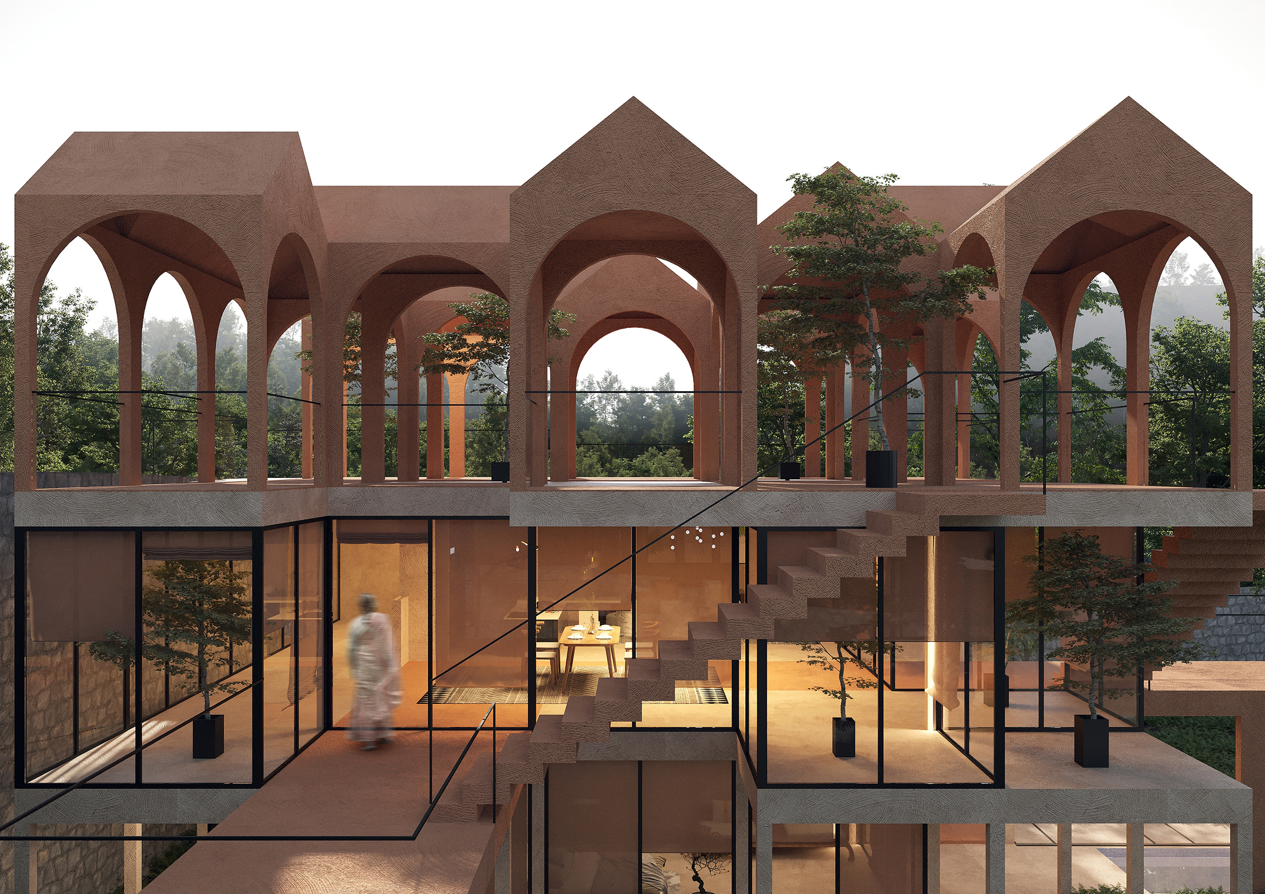 Inverted House by Gelanarchitects - Architizer