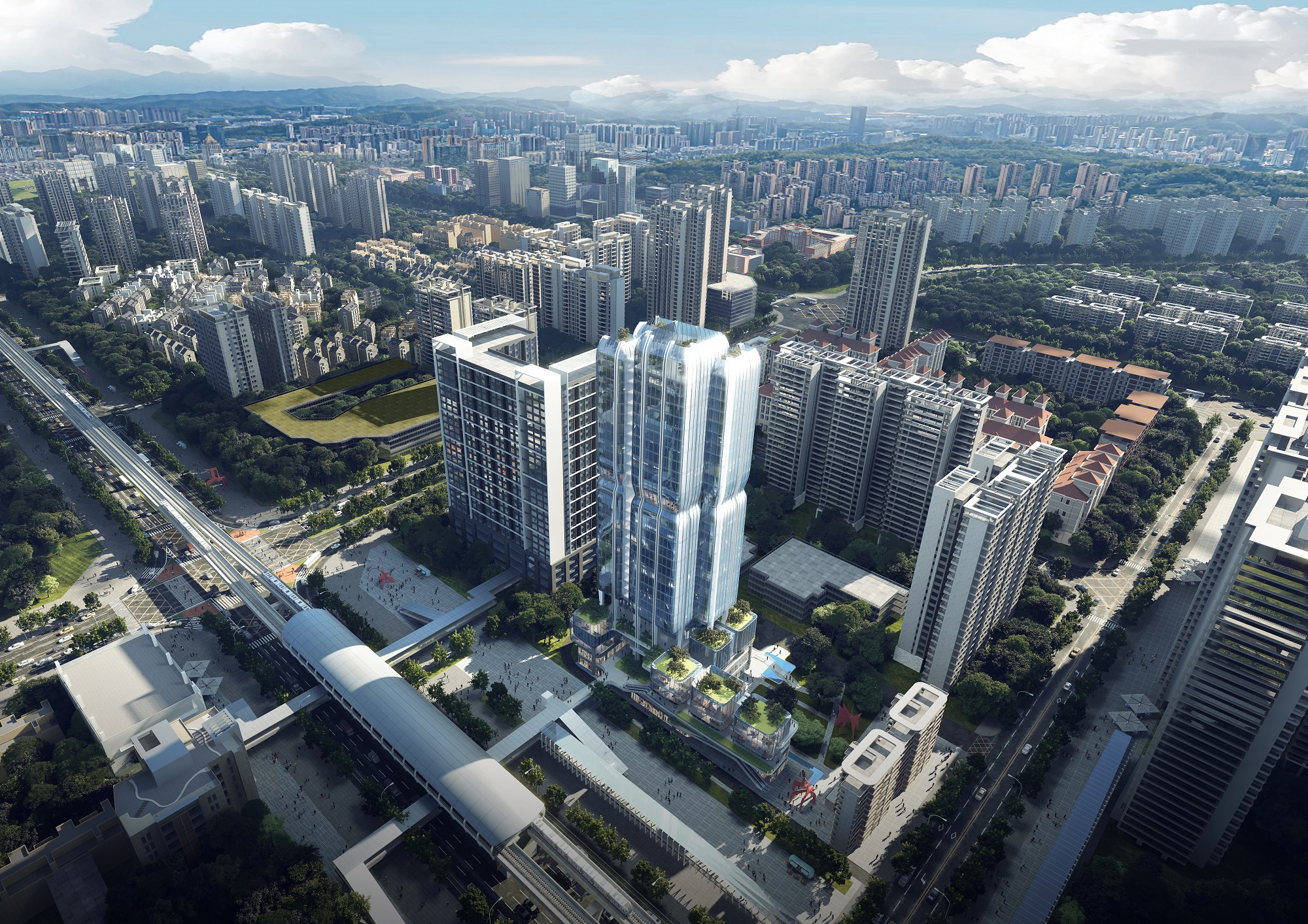 Aedas-designed mixed-use complex sits in the heart of Shenzhen by Aedas ...