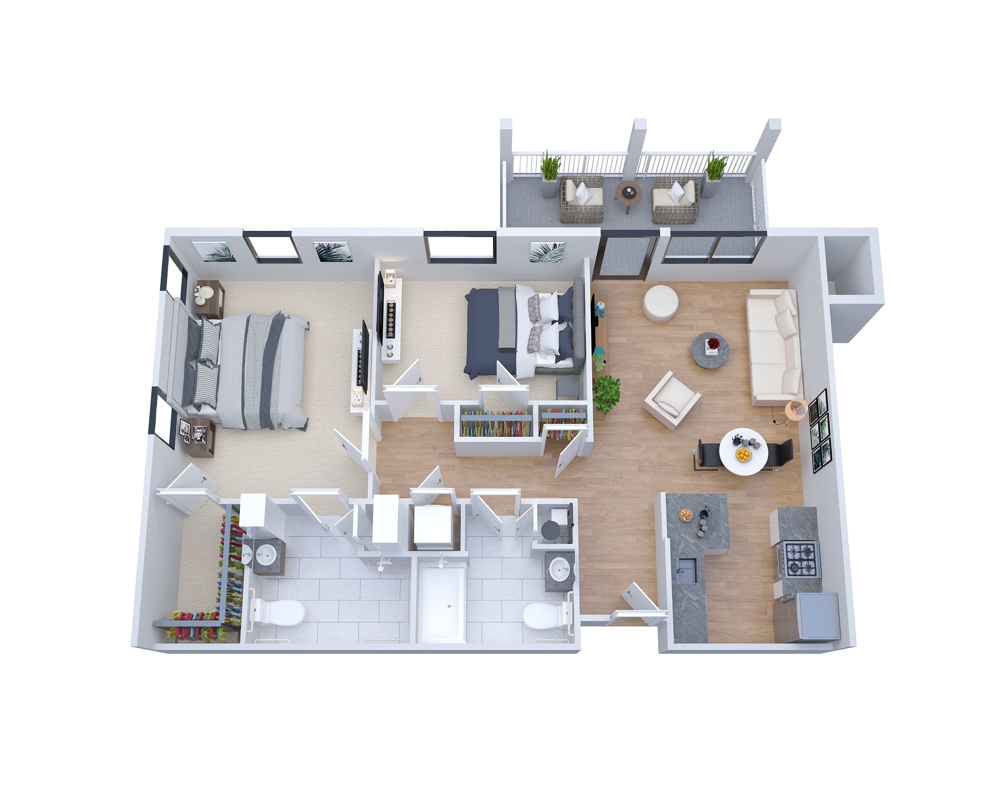 3D Floor Plan Rendering Anchorage, Alaska by The 2D3D Floor Plan ...