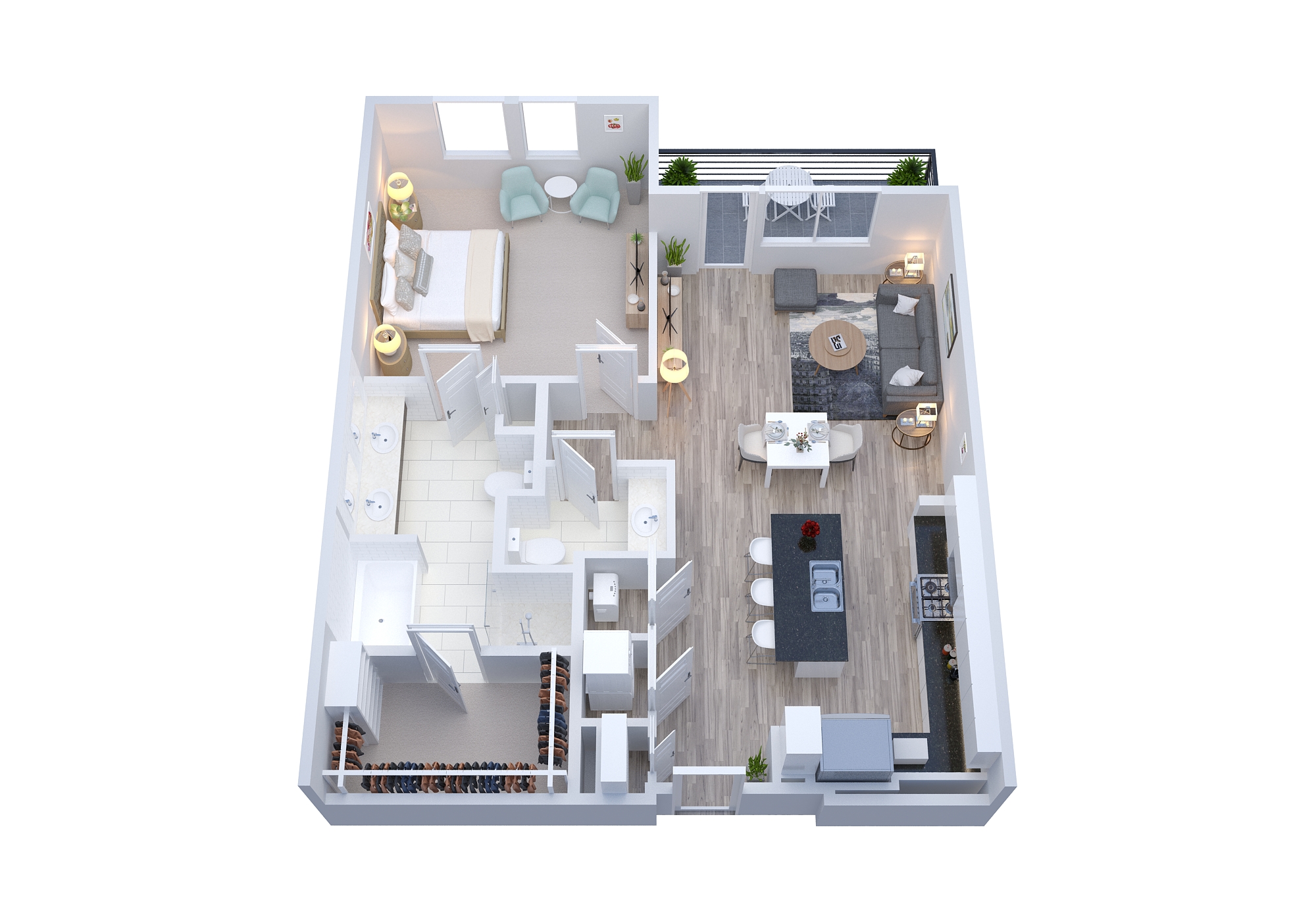 3D Floor Plan Rendering Anchorage, Alaska by The 2D3D Floor Plan ...