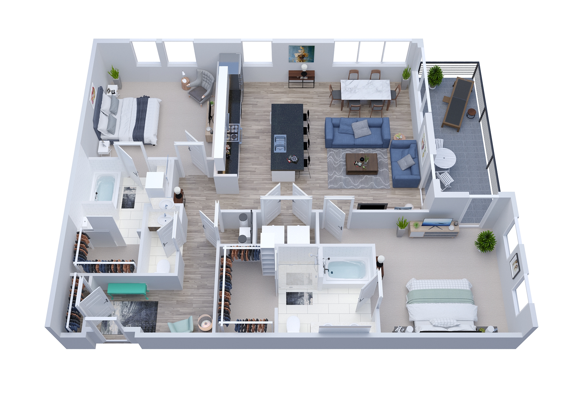 3D Floor Plan Rendering Sioux Falls, South Dakota by The 2D3D Floor ...