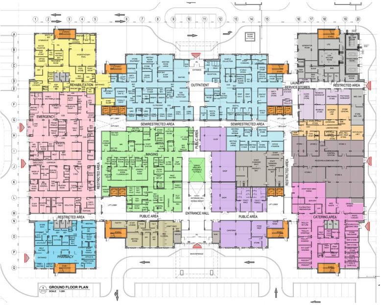 Moon Flower Hospital by UPA Italia by Paolo Lettieri Architects ...