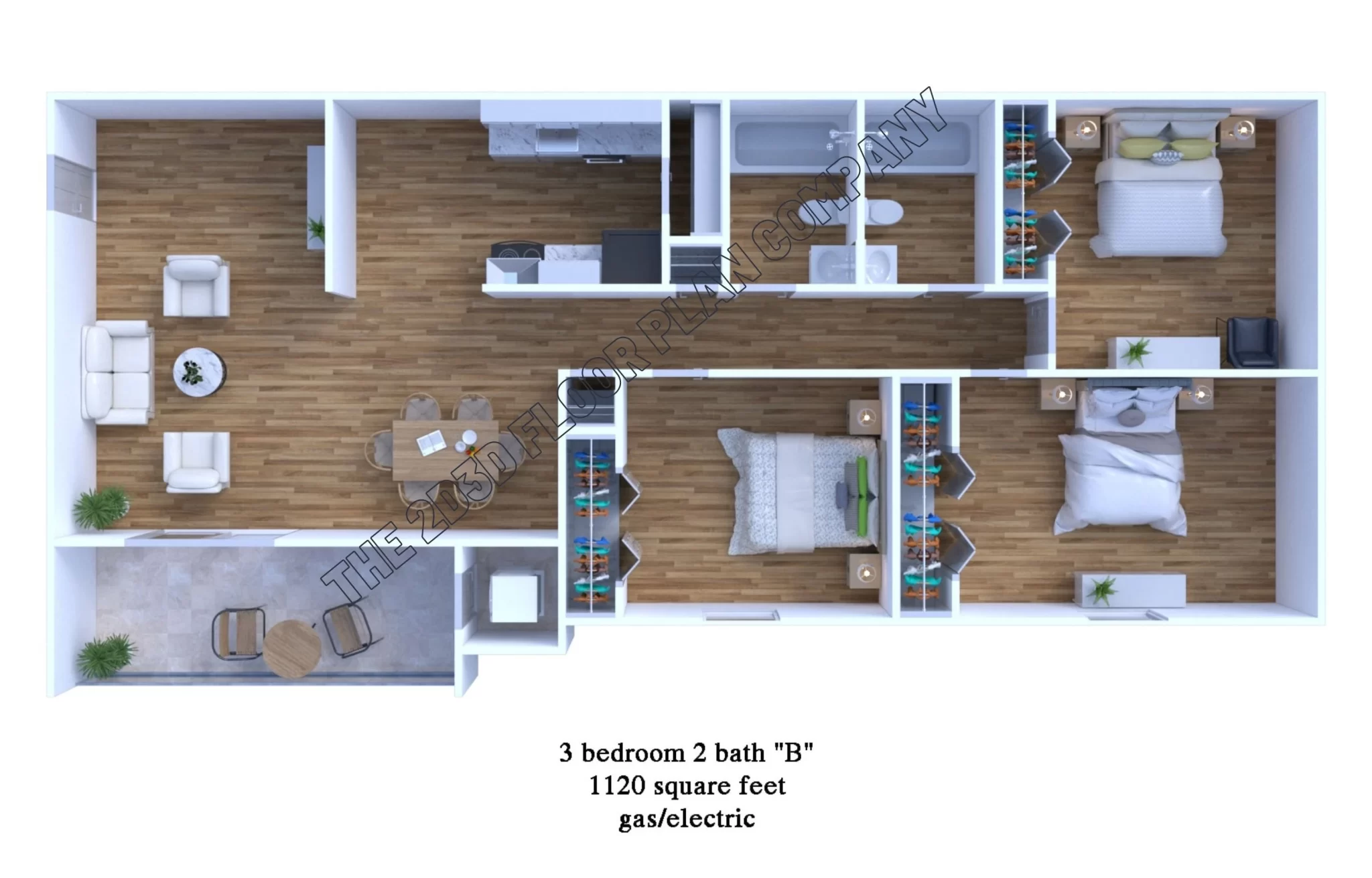 House Plan Designs 3-Bedroom by The 2D3D Floor Plan Company - Architizer