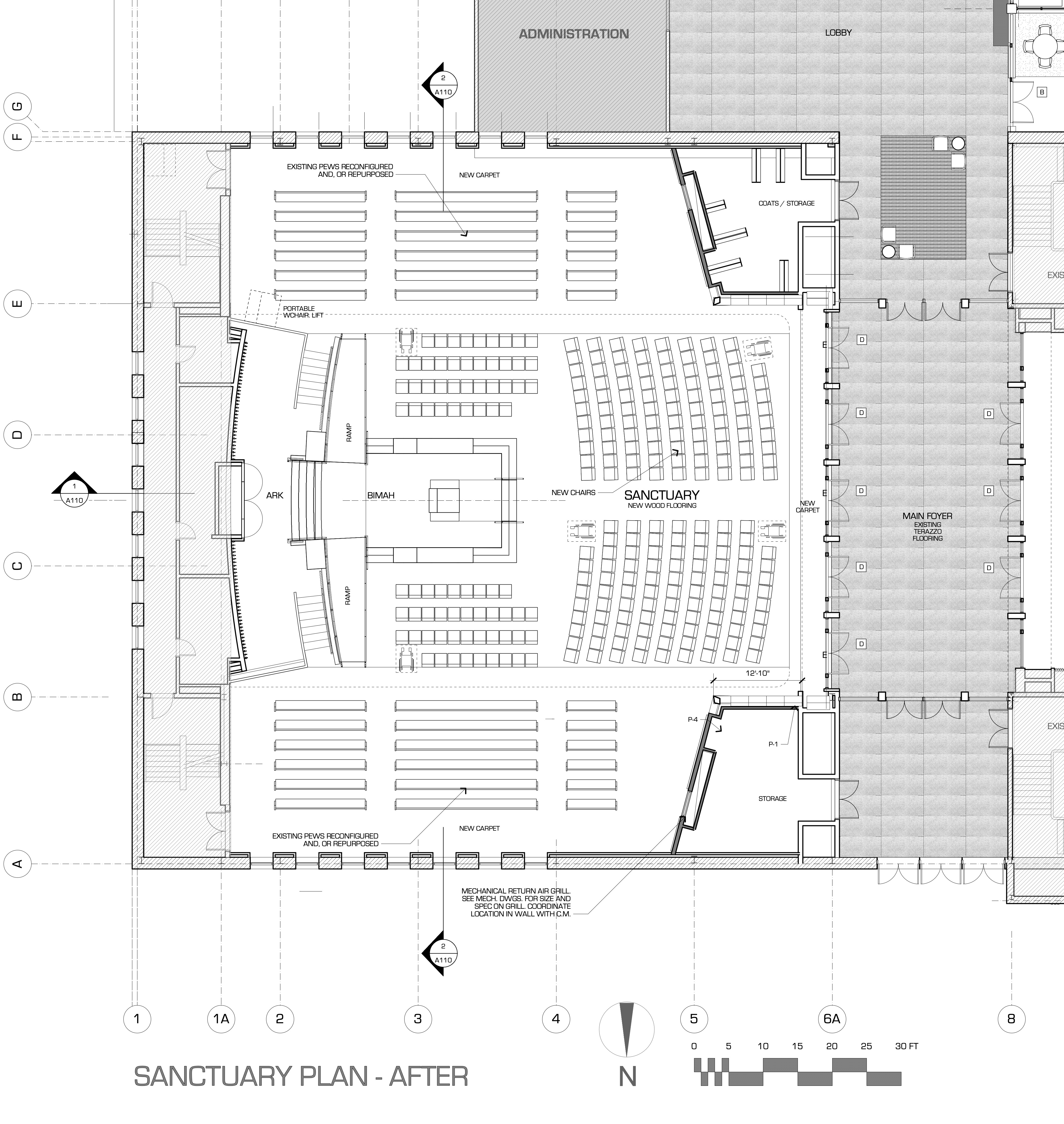Ahavath Achim Synagogue-Santuary Renovation by Siegman Associates, Inc ...