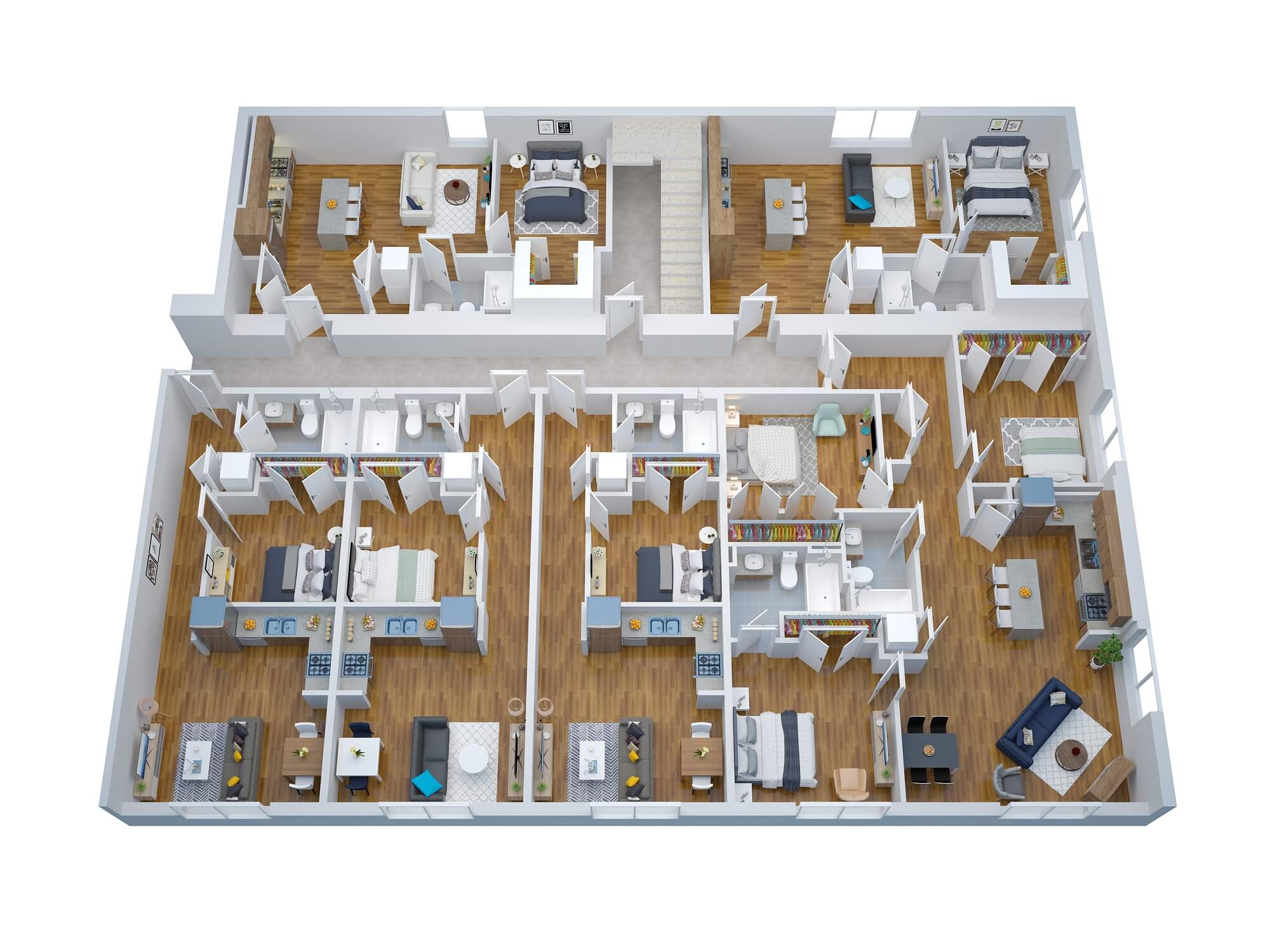 3D Rendering Building Plans by The 2D3D Floor Plan Company - Architizer