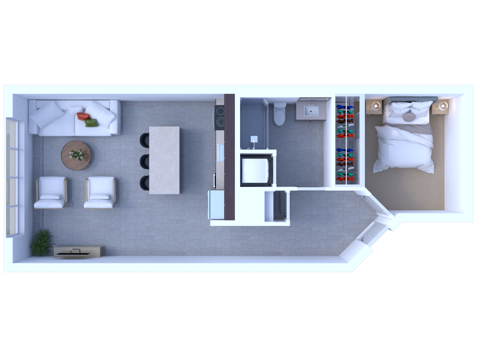 3D Floor Plan Top View by The 2D3D Floor Plan Company - Architizer