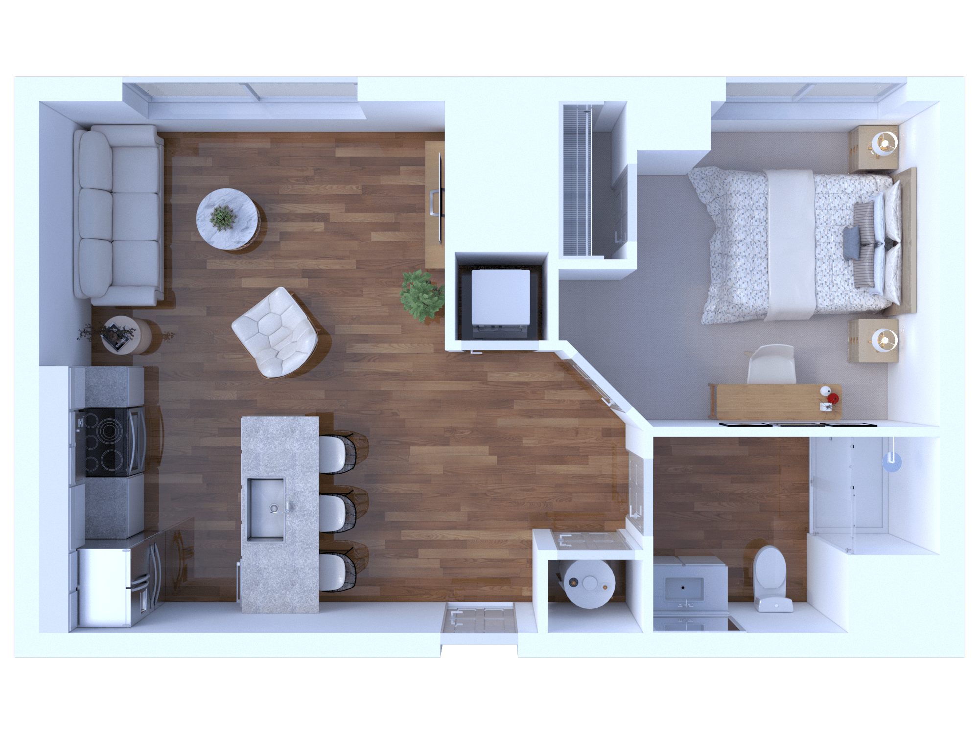 3D Floor Plan Rendering Eugene, Oregon by The 2D3D Floor Plan Company ...