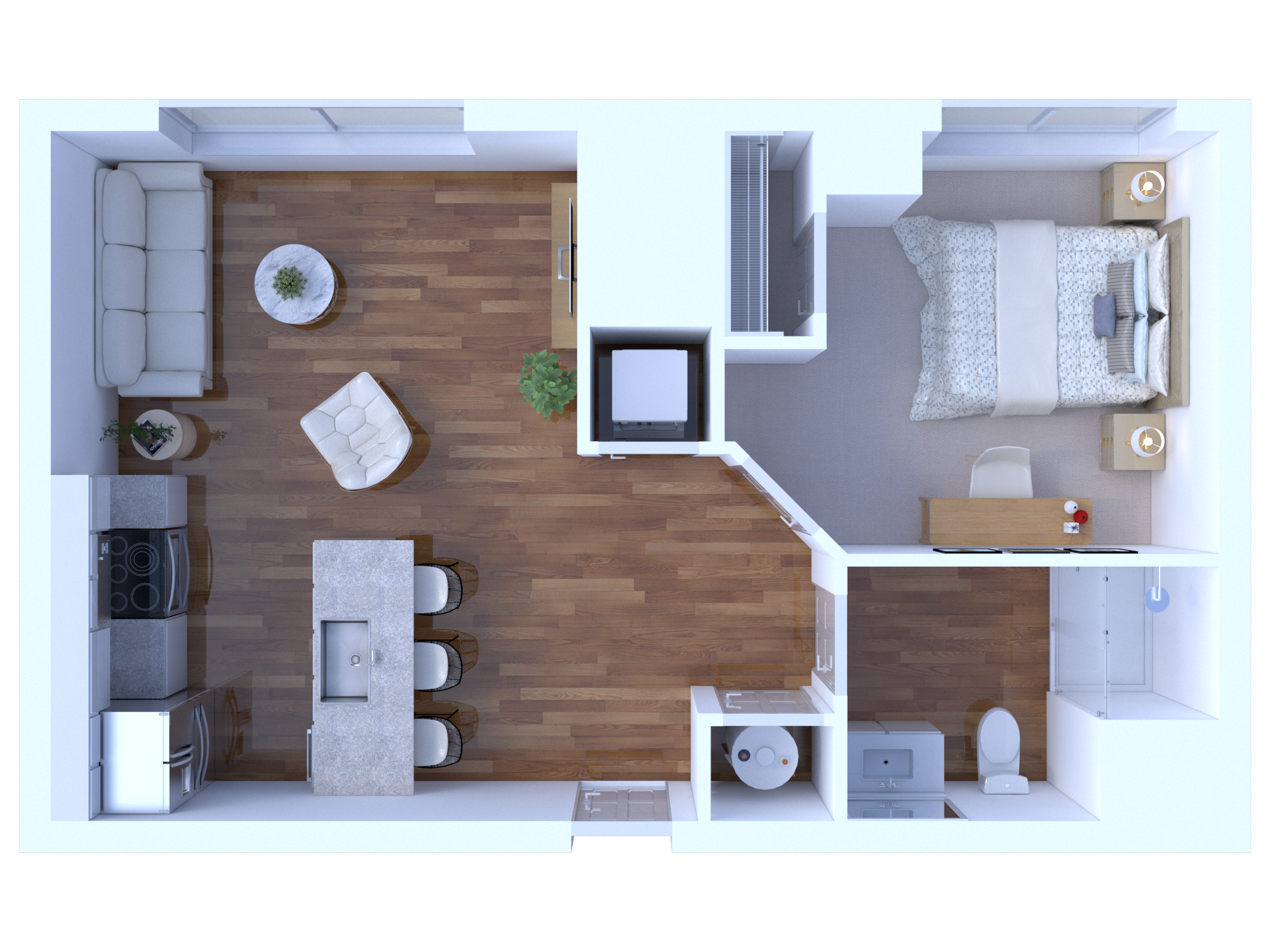 3D Floor Plan Rendering Eugene, Oregon by The 2D3D Floor Plan Company ...