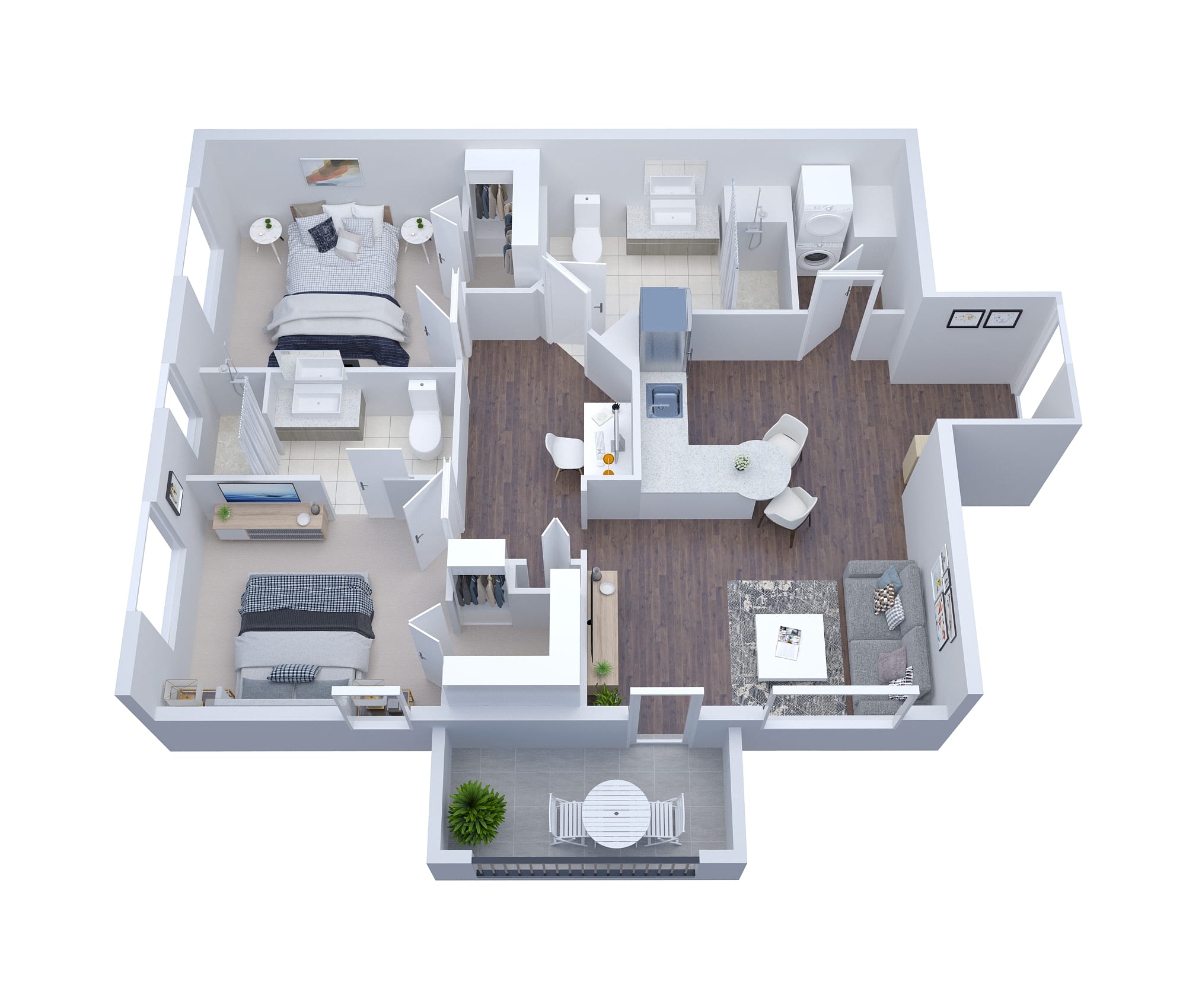 3D Floor Plan Rendering Pittsburgh, Pennsylvania by The 2D3D Floor Plan ...