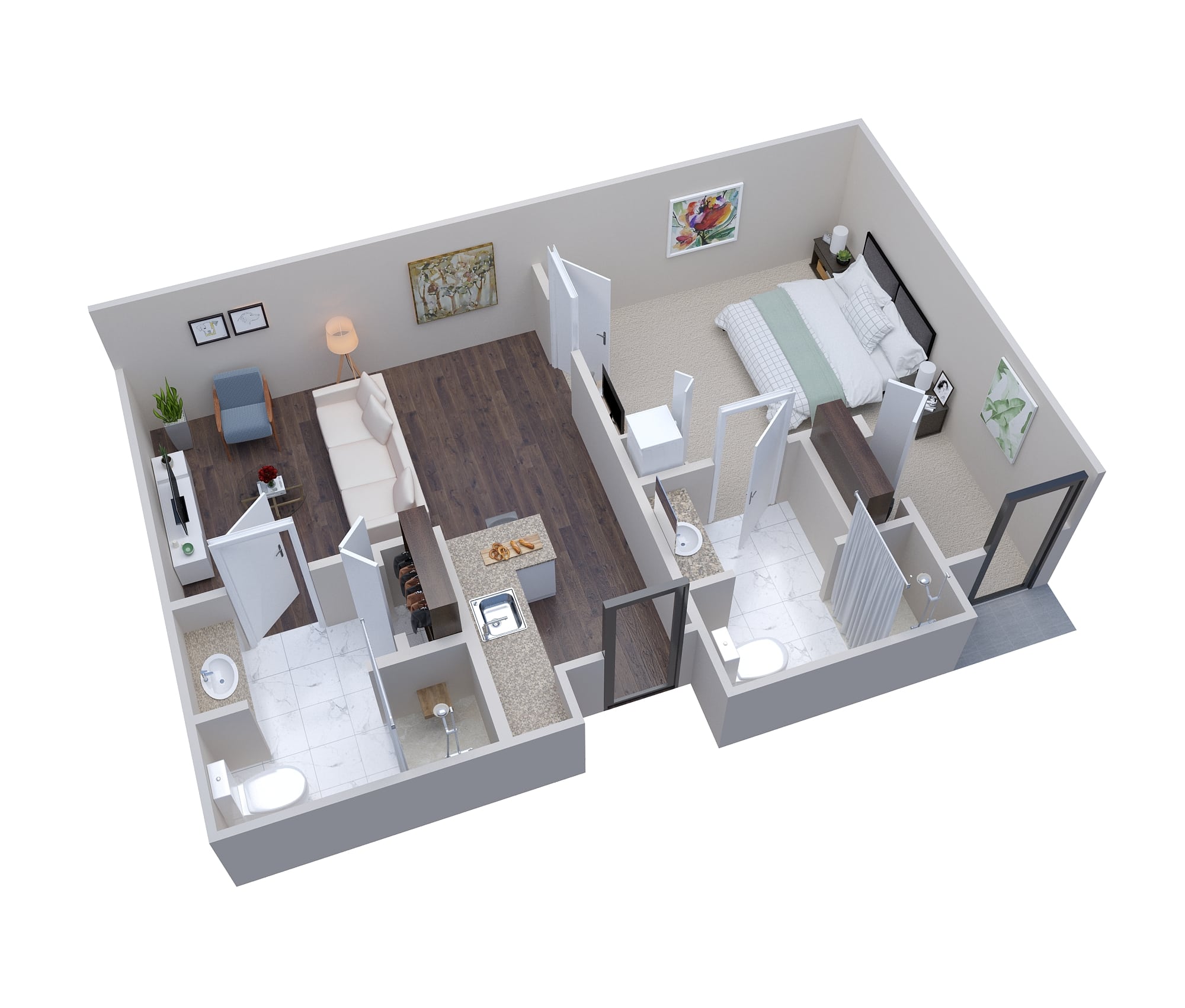 3D Floor Plan Rendering West Valley City, Utah by The 2D3D Floor Plan ...