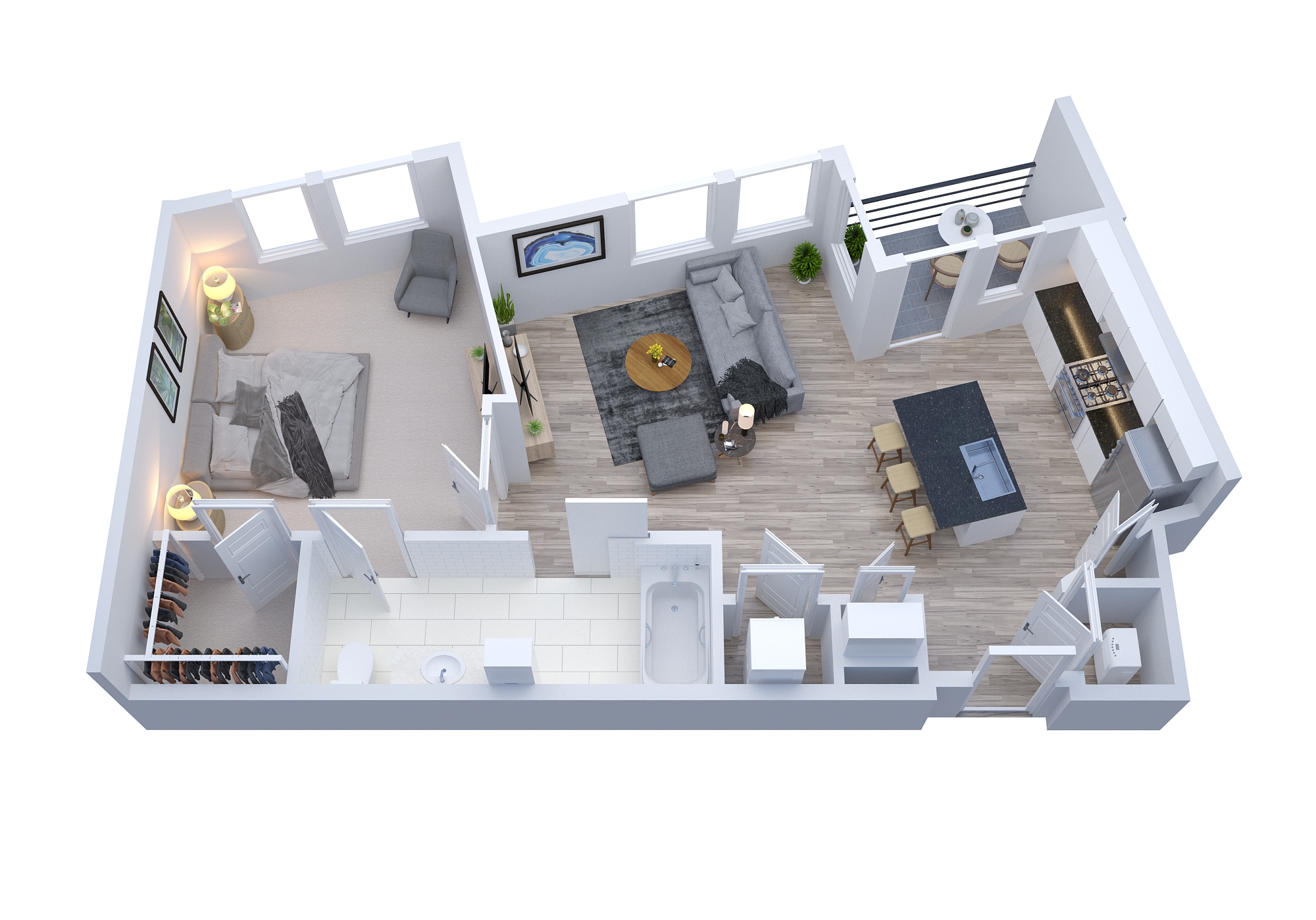 3D Floor Plan Rendering Birmingham, Alabama by The 2D3D Floor Plan ...