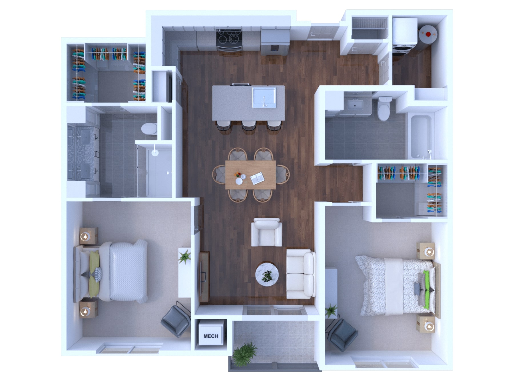 3D Floor Plan Rendering Southaven, Mississippi by The 2D3D Floor Plan ...