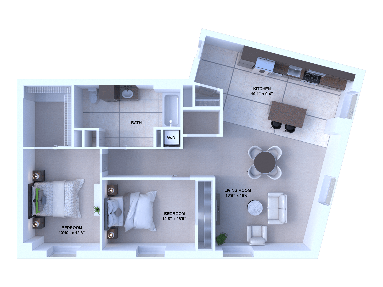 3D Floor Plan Rendering Southaven, Mississippi by The 2D3D Floor Plan ...