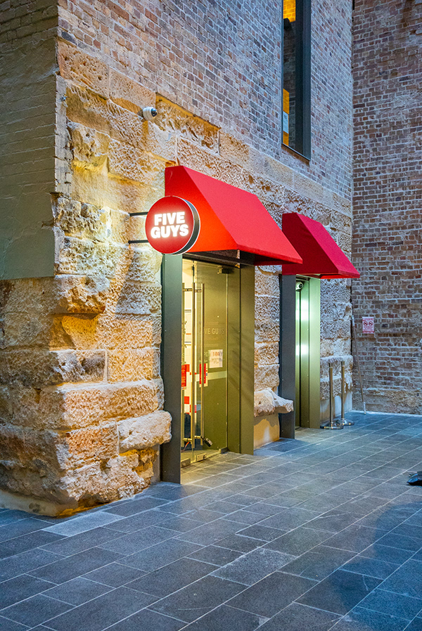 Five Guys, Sydney. Restaurant Design - Australia. by COOOP. - Architizer