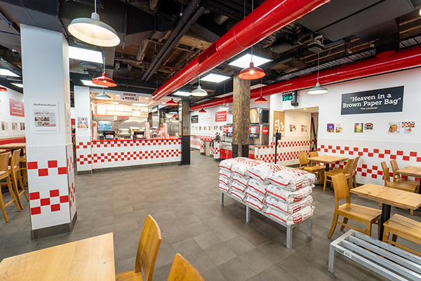 Five Guys, Sydney. Restaurant Design - Australia. by COOOP. - Architizer
