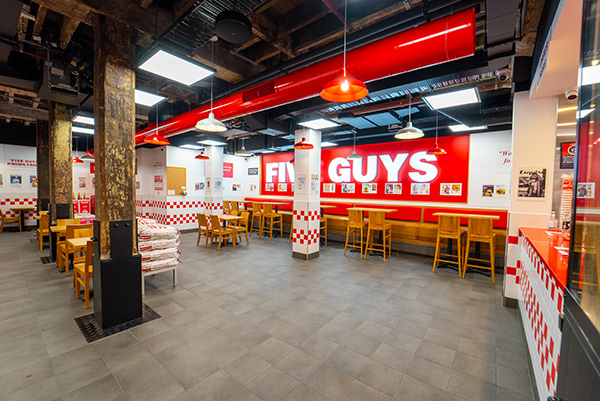 Five Guys, Sydney. Restaurant Design - Australia. by COOOP. - Architizer