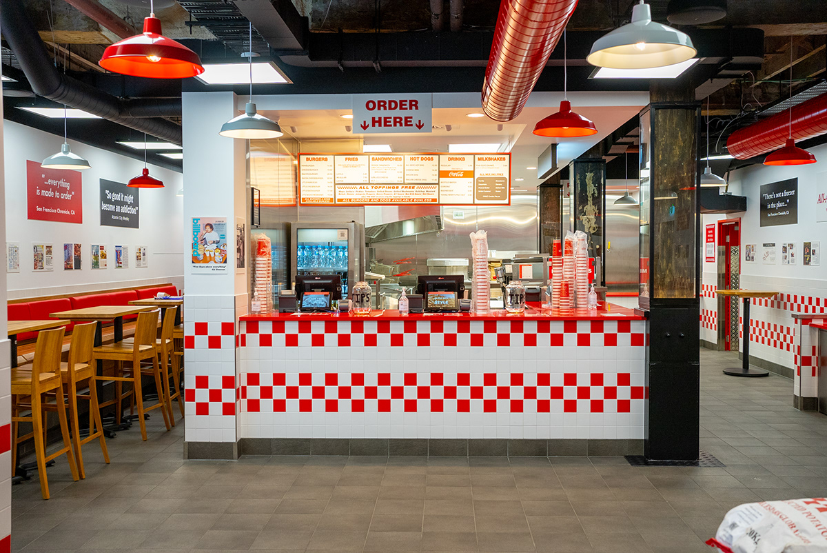 Five Guys, Sydney. Restaurant Design - Australia. by COOOP. - Architizer