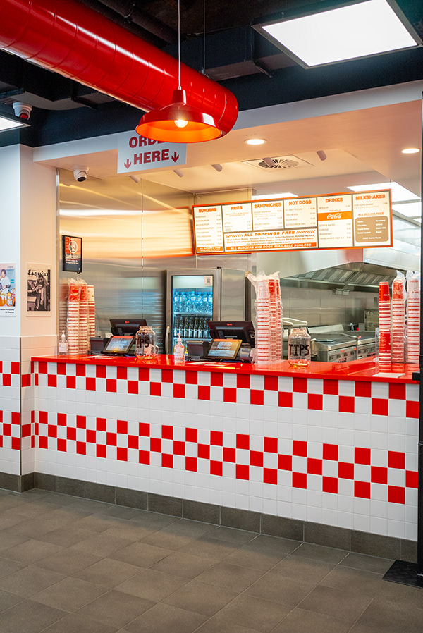 Five Guys, Sydney. Restaurant Design - Australia. by COOOP. - Architizer