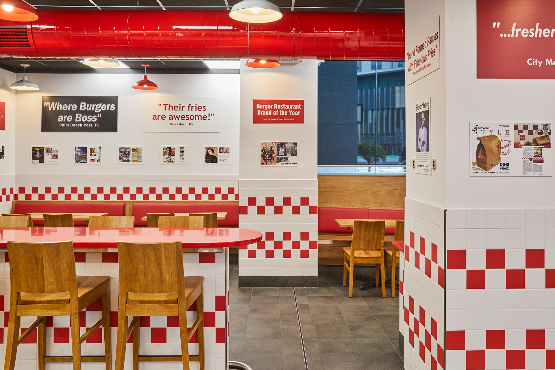 Five Guys, Melbourne. Restaurant Design - Australia. by COOOP. - Architizer