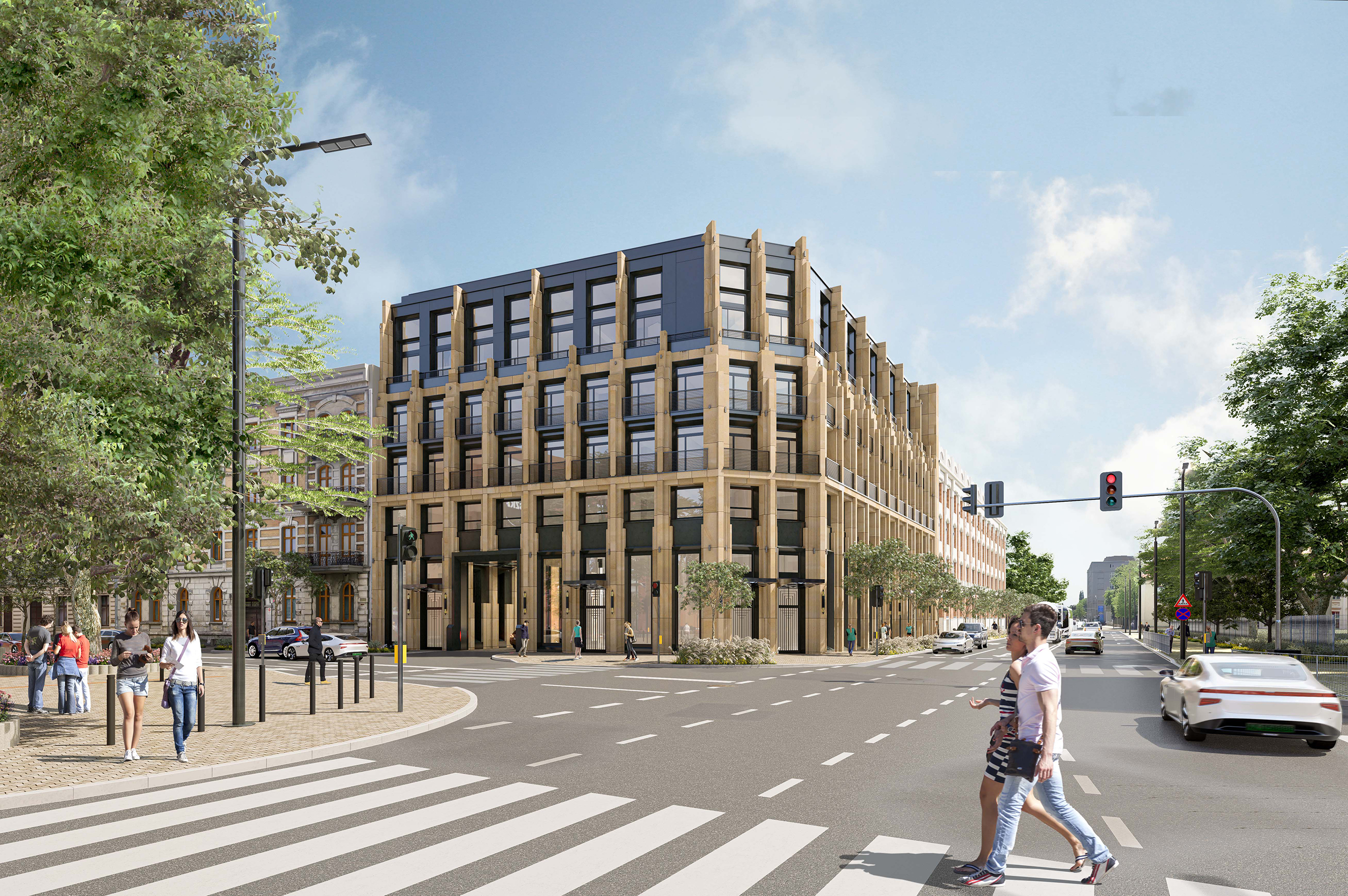 Corner tenement house by NV ARCHITEKCI - Architizer