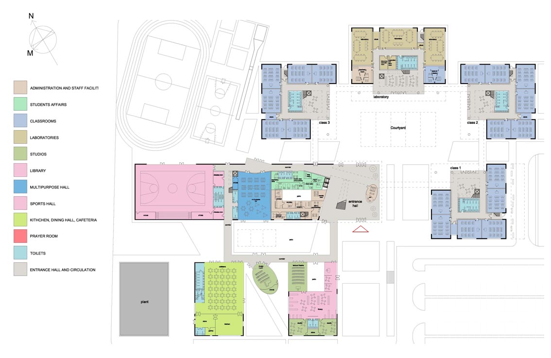 HIGH SCHOOL C3 – CAMPUS by UPA Italia by Paolo Lettieri Architects ...